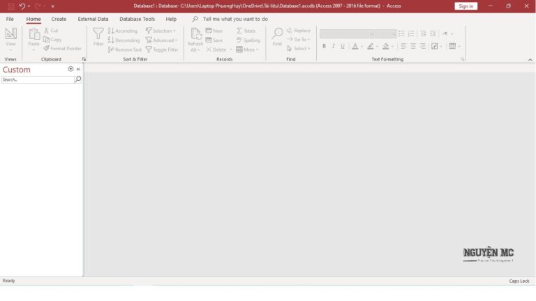Hướng dẫn tự học Access 2021 từ A đến Z - Nguyện MC